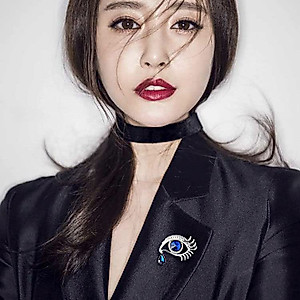 Comelyjewel Premium Quality Personality Tear of Angel Rhinestone Brooch Pin Covered Scarves Shawl Clip for Women Ladies