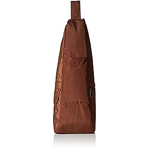 AmeriBag Small Distressed Nylon Healthy Back Bag, Brown