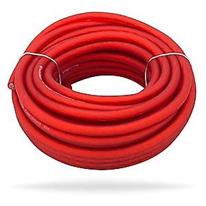 InstallGear 10 Gauge Wire (25ft) Copper Clad Aluminum CAA - Primary Automotive Wire, Car Amplifier Power & Ground Cable, Battery Cable, Car Audio Speaker Stereo, RV Trailer Wiring Welding Cable 10ga