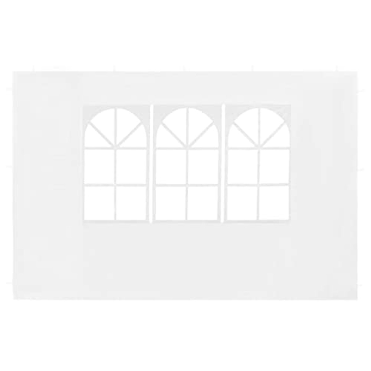 vidaXL 2X Party Tent Sidewall with Window Weather Resistant Outdoor Living Garden Wedding Canopy Marquee Enclosure PE White