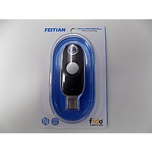 FEITIAN ePass K40 Plus - USB Security Key - Two Factor Authenticator - USB-C with NFC, FIDO U2F + FIDO2, PIV - Help Prevent Account Takeovers with Multi-Factor Authentication