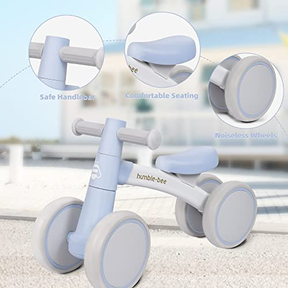 Humble Bee Baby Balance Bike Toy 10-24 Months Cute Toddler First Bike, Gifts for 1 Year Old Boys