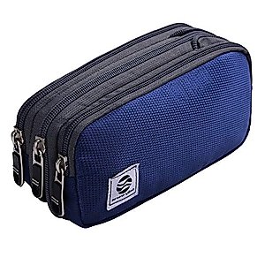 Large Pencil Pouch School Supplies for Boys Variable Zippers Big Capacity Pencil Case Pen Holder Bag Box Aesthetic with Zippers Office Storage Organizer Stationary for Teen Girls Kids Women Students