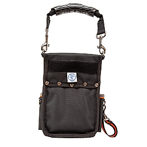 Klein Tools 5242 Tool Pouch, Tradesman Pro tool Pouch with Electrical Tape Thong, Reinforced Bottom, 9 Pockets