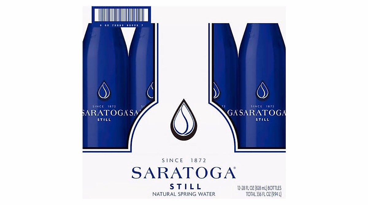 Saratoga Natural Spring Water - 28 oz Pack of 12