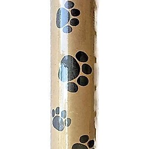 Voila Paw Prints 30 inch x 8 foot Continuous Wrapping Paper Roll