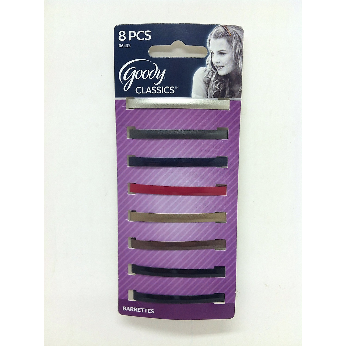 GOODY Women Classics Metallic Glossed Stay Tight, 8 Count