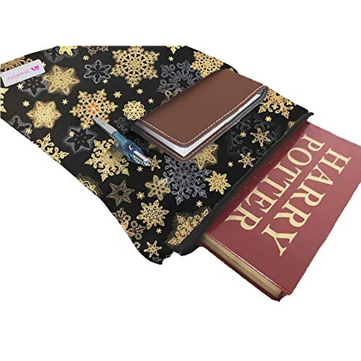 Stars of The East Book Sleeve - Deluxe Japanese Cotton - Book Cover for Hardcover and Paperback - Book Lover Gift - Notebooks and Pens Not Included