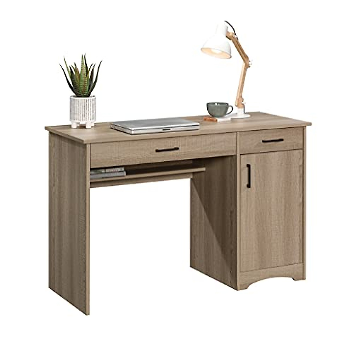 Sauder Beginnings Desk, L: 46.81" x W: 18.50" x H: 29.96", Summer Oak Finish