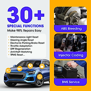 Autel MaxiPRO MP808TS TPMS Scanner: 2023 of MP808BT, TS608, ECU Coding, Active Tests, 31+ Services, AutoVIN, Full TPMS Features with 315+433MHz MX-Sensor, Access AutoAuth for FCA SGW