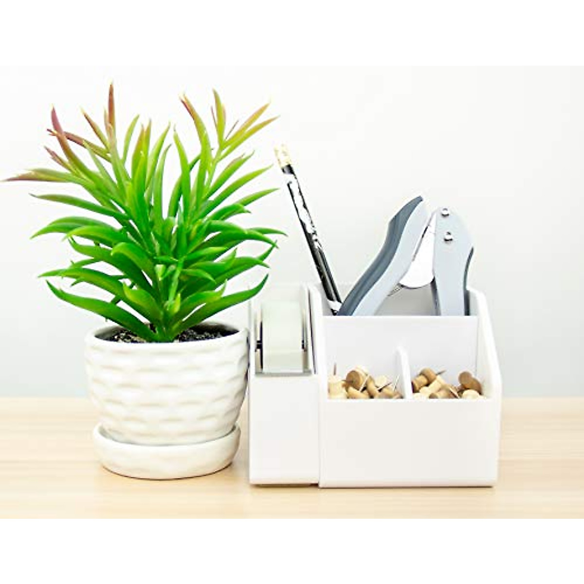 Bostitch Office EZ Squeeze One-Hole Punch, 10 Sheet Capacity, Lightweight, Gray/Blue (2402)