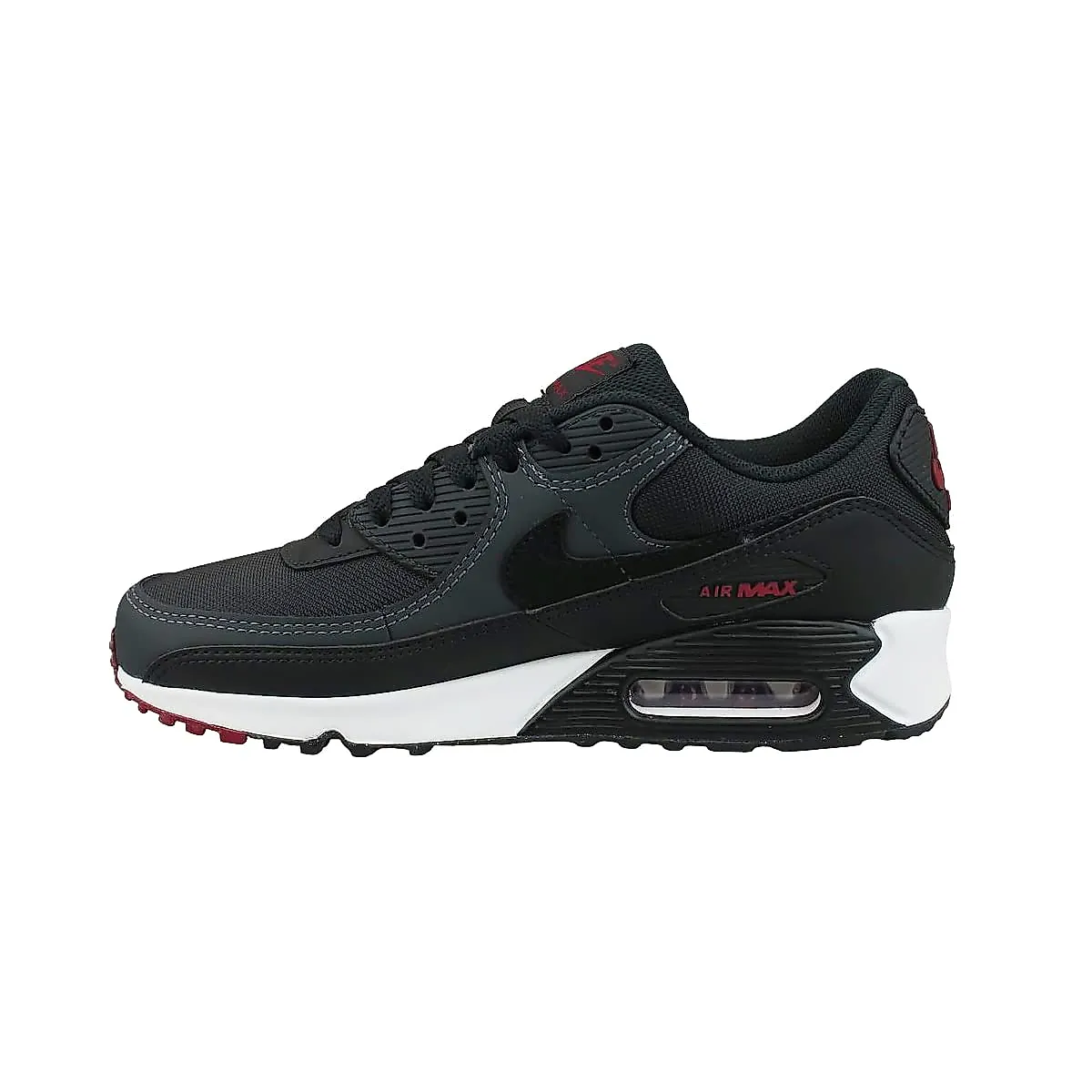 Nike mens Air Max 90, Anthracite/Black-team Red, 12 Women/10.5 Men
