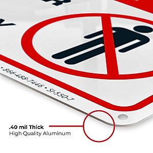 Sigo Signs Authorized Personnel Only Sign, Restricted Area Sign, Do Not Enter, (2 Pack) 10x7 Inches, Rust Free .040 Aluminum, Fade Resistant, Made in USA by Sigo Signs