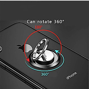 AyAsA Phone Ring Holder – 3mm Ultra Thin Sleek Design with Metal Plate for Magnetic Mount | Compatible with Cell Phone Car Mount, Tablet and Any Smartphones - 180 Foldable, 360 Rotation (Blue)