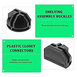 balacoo Wire Connectors Mesh Fence 12pcs Plastic Connector Wire Cube Connectors Modular Organizer connectors Closet Storage connectors Wire Grid Cube Cabinet Shelf Storage Racks Shelves