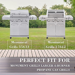 Hisencn Replacement Parts for Monument Grills 24367, 35633, 17842, 24633, 41847NG, 77352, 77352MB, Heat Tent and Grill Burner& Igniter Replacement Parts for Monument Grills 4-Burner Gas Grill