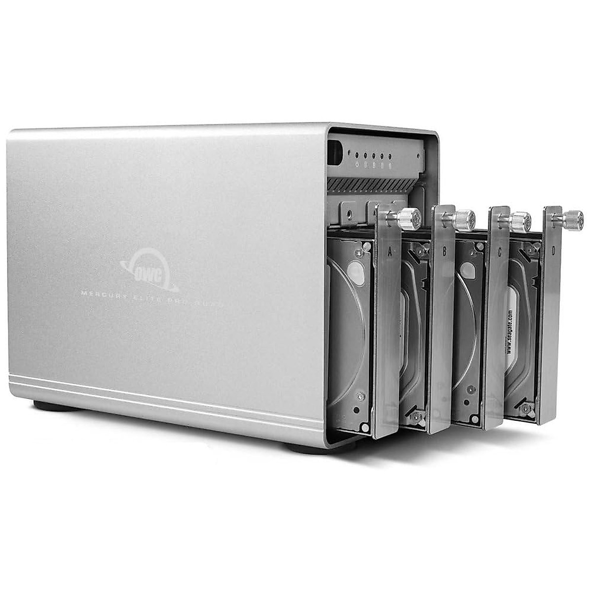 OWC Mercury Elite Pro Quad RAID 5 Four-Bay External Storage Enclosure, Includes SoftRAID XT
