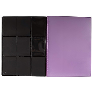 Monster Binder- 9 Pocket Side Loading Trading Card Album -Holofoil Purple - Holds 360 Standard Size TCGs - Compatible with Yugioh, Magic The Gathering, Pokémon and Sports Cards - Safe & Secure Storage