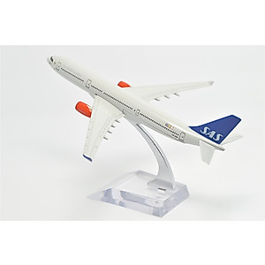 TANG DYNASTY(TM) 1:400 16cm Air Bus A330 Scandinavian Airlines SAS Metal Airplane Model Plane Toy Plane Model