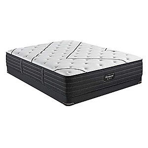 Beautyrest Black 14 Inch Cal King L-Class Extra Firm Premium Pocketed Coil Mattress with Cooling Technology, with 5 Inch Box Spring