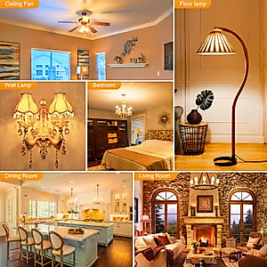 hansang E12 LED Candelabra Bulbs 3000K Soft White 6W 60Watt Equivalent, B11 Ceiling Fan Light Bulbs Small Base, C37 Type B Light Bulb for Chandelier, 600 Lumen, Non-dimmable, 6 Pack