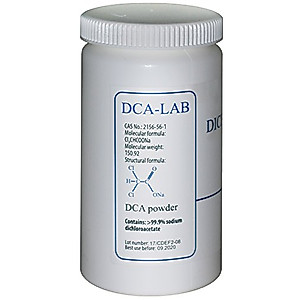 DCA - Sodium Dichloroacetate 100g Powder, Purity >99.9%, Made in Europe, by DCA-LAB, Certificate of Analysis Included, Tested in a Certified Laboratory, Buy Directly from Manufacturer, 3.5oz
