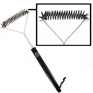 KHOMO GEAR - BBQ Grill Brush - Heavy Duty 18'' Long BBQ Cleaning Metal Brush
