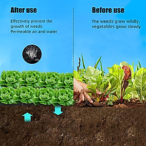 Broadfashion 01 Weed Barrier Landscape Fabric Heavy, Black