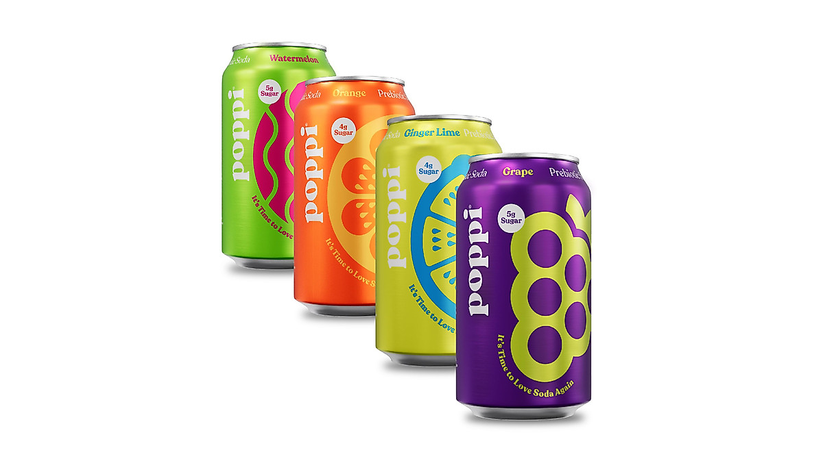 POPPI Sparkling Prebiotic Soda - Refreshing & Healthy
