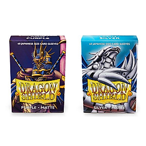 Dragon Shield Bundle: 13 Packs of 60 Count Japanese Size Mini Matte Card Sleeves - All Available Colors - 780 Sleeves
