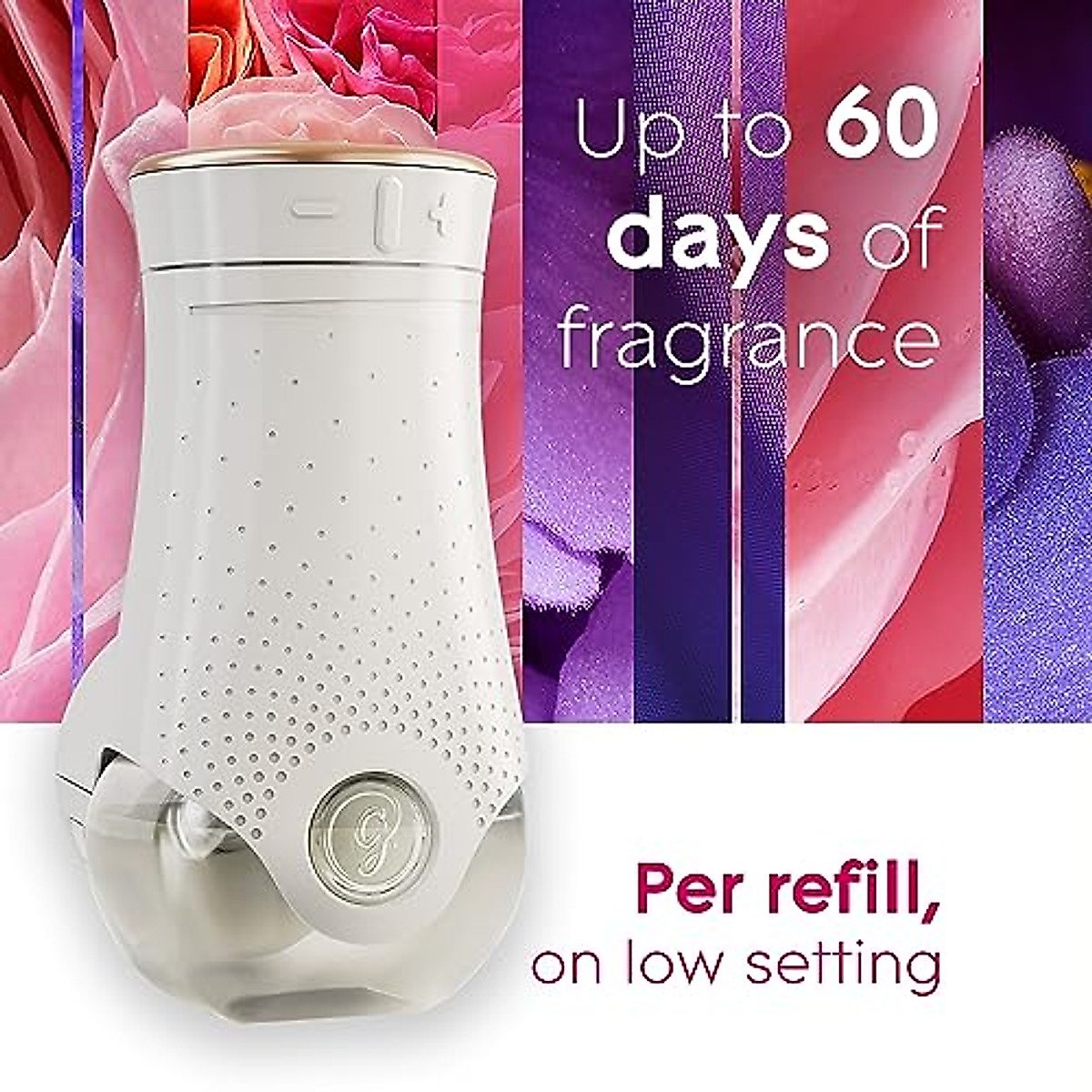 Glade PlugIns Refills Air Freshener, Scented and Essential Oils for Home and Bathroom, Rose & Bloom, 3.35 Fl Oz, 5 Count