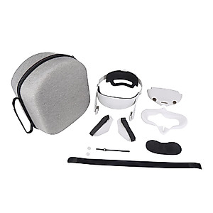 iovroigo is Suitable for Oculus Quest 2 Carrying case Accessories Set, Upgraded Halo Strap, face pad, Handle Protection Cover, Lens Cover