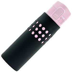 FLASKGEAR Protect & Go Silicone Sleeve Cover compatible with Zojirushi Brand Insulated Vacuum Thermos Water Bottle (BLACK, 16 oz / .48 litre)