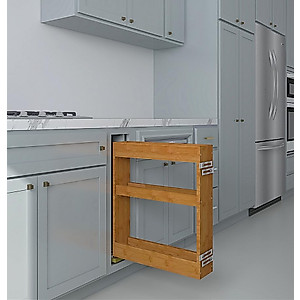 Pull Out Kitchen Cabinet Storage Spice Rack Organizer, Pull Out Spice Rack Organizer for Cabinet, Pull Out Cabinet Organizer, Spice Cabinet, Pull-out Home Organizer, Slim Storage Cabinet (5'' Width)