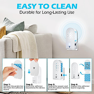 Electronic Flying Insect Trap 2 Pack Plug in Flea Fly Catcher Gnat Moth Bug Killer with Night Light UV Attractant and Sticky Boards for Home Office Garage