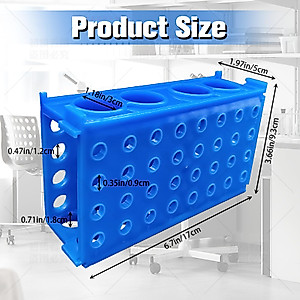 Saricho Multi-Function 4-Sided Test Tube Racks, 4-Way Test Tube Racks,Test Tube Holders, Pack of six(Blue, Purple,White, Yellow, Green and Orange)