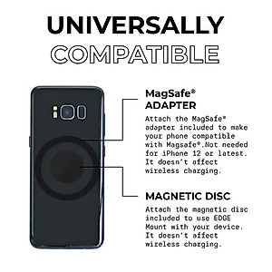 Rolling Square Edge Full Kit with Cell Phone Holder, 15W Magnetic Wireless Charger, and 280-Lumen Laptop Monitor Light for Zoom Meetings, Carrara White