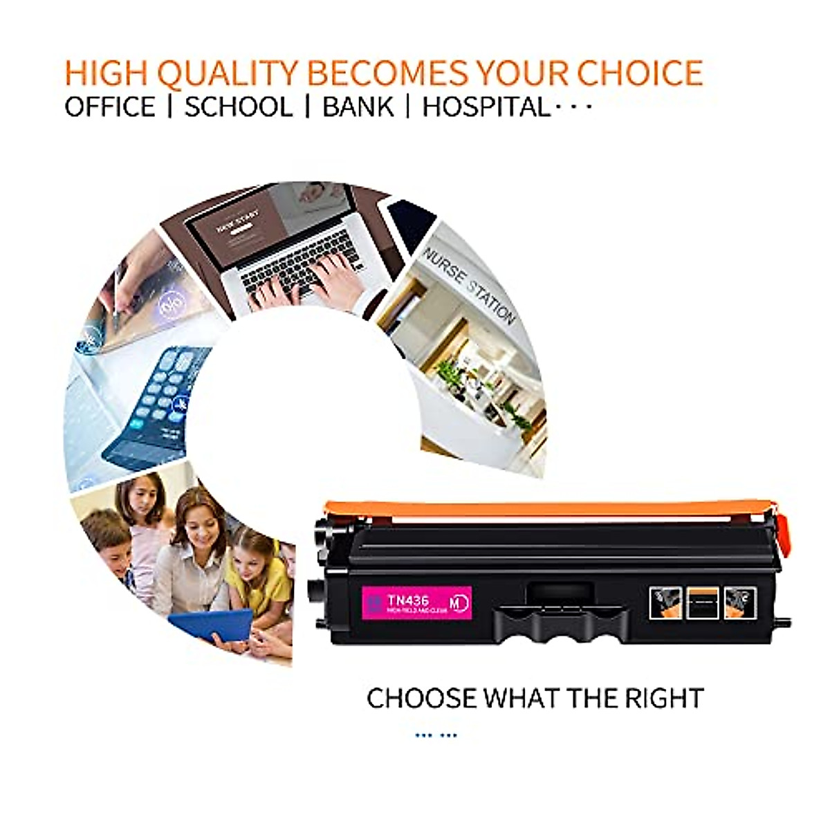 Lobung Compatible Toner Cartridge Replacement for TN-436 TN 436 TN436 TN-436BK TN433 TN431 for Brother HL-L8360CDW HL-L8360CDWT MFC-L8900CDW HL-L8260CDW MFC-L8610CDW MFC-L9570CDW Printer