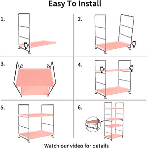 kaileyouxiangongsi Cosmetic Storage Rack for Bathroom Countertop, 2-Tier Standing Shelf for Kitchen Organizer, Stackage Perfume and Bath Collection Organizer Tray (Pink&Silver)