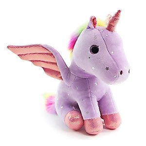 Sew Butiful 8 inch Unicorn Stuffed Animals, Cute Unicorn Gift Toys for Girls,Unicorns Birthday Gifts Soft Plush Toys Set for Baby, Toddler, Girls, Kids,Decor (Purple)