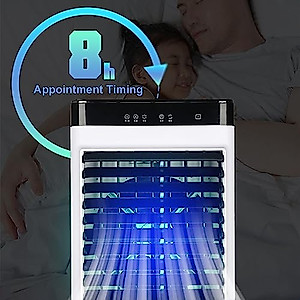 Portable Air Conditioners,3-IN-1 Air Cooler Humidifier Fan Modes 8H Timer,Free Standing Air Conditioner Portable ​Remote Control For Bedroom,Home Office And Camping