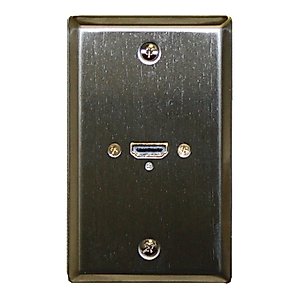 Stainless Steel Wall Plate with One HDMI Female Connector - Philmore 75-677