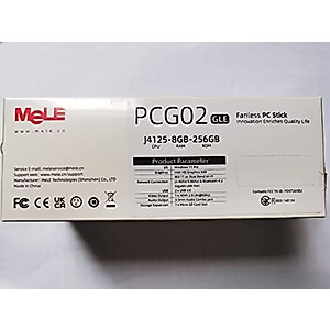 MeLE PCG02 Fanless Mini PC Stick Desktop,J4125 8GB 256GB Windows 11 Pro 4K HDMI Portable Small Computer, Support Win10 pro PXE Unlocked Bios Gigabit Ethernet, Work on Media Industry IoT Office