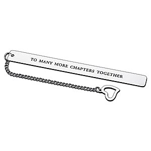 Valentines Day Bookmarks for Boyfriend Girlfriend Anniversary Birthday Gift for Couples Husband Wife Christmas Wedding Engagement Gifts for Book Lovers Women Men Book Marks for Bride Fiance Fiancee