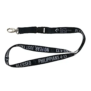 Elite Athletic Gear BLESSED Lanyard - Detachable Buckle and Upgraded Clasp for Keys, ID Card, Name Holder, etc.