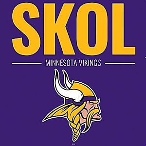 Skinit Decal Gaming Skin Compatible with PS4 Pro/Slim Controller - Officially Licensed NFL Minnesota Vikings Team Motto Design
