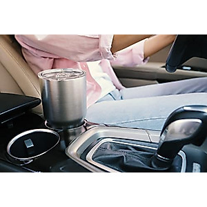 Pack of 2-30 oz Replacement Rubber Lid Ring, 3.7 Inch Diameter - Gasket Seals, Lid for Insulated Stainless Steel Tumblers, Cups Vacuum Effect, fit for Brands - Yeti, Ozark Trail, Beast, Black