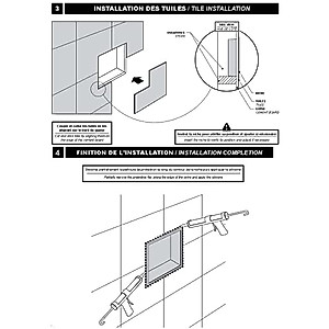 Sunrosa Black Shower Niche Stainless Steel, Ready for Tile, Waterproof 11.8" x 11.8" Bathroom Recessed Niche, Organizer Storage for Shampoo & Toiletry Storage