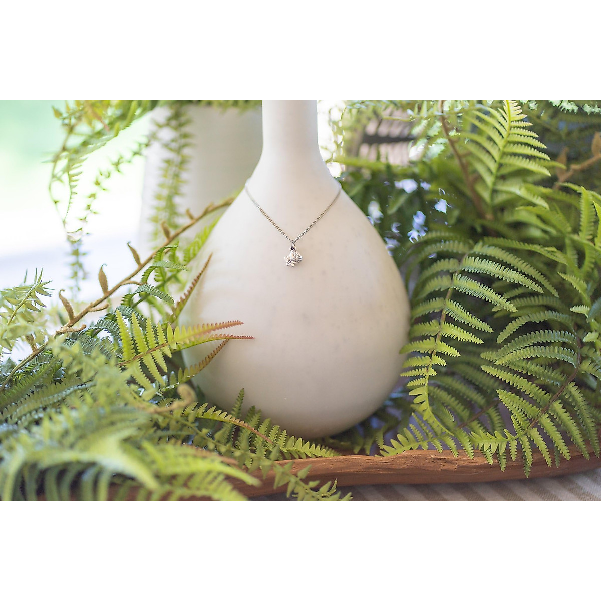 Heartland Store Sterling Silver Women's Triple Slide Rose with Miraculous Pendant + 18 Inch Rhodium Plated Chain & Clasp