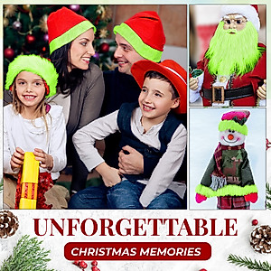 Oudain 10 Pcs Green Fur Fabric Squares 10"×10" Green Winter Squares Soft Faux Fur Green Fur Fluffy Fabric for DIY Crafts, Costumes, Apparel, Rugs, Pillows, Decor(Green)